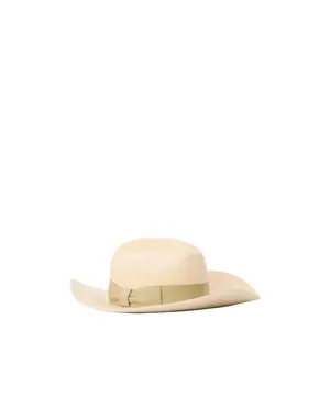 Gucci Woolen Wide-brim Fedora - Nude