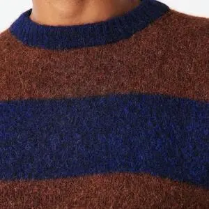 Max Mara Crew-neck Striped Knit Sweater