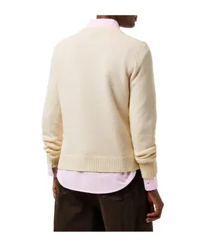 GANNI Crewneck Knit Sweater With Graphic Detail