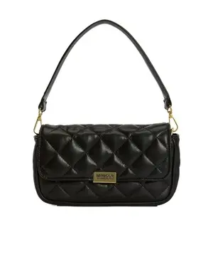 Barbour Diamond-quilted Flap Shoulder Bag - Black