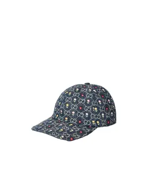 Gucci Monogram Floral Denim Baseball Cap