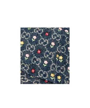 Gucci Monogram Floral Denim Baseball Cap
