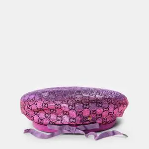 Gucci Metallic Monogram Beret
