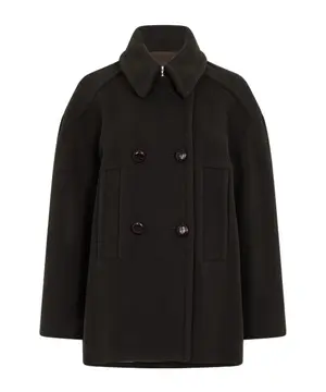 Isabel Marant Étoile Double-breasted Wool Pea Coat - Black