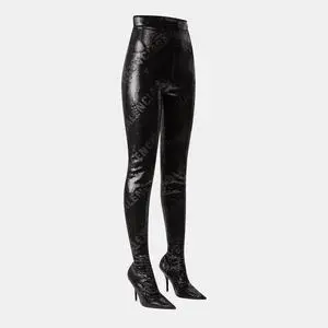 Balenciaga Over-the-knee Sequined Stiletto Boots