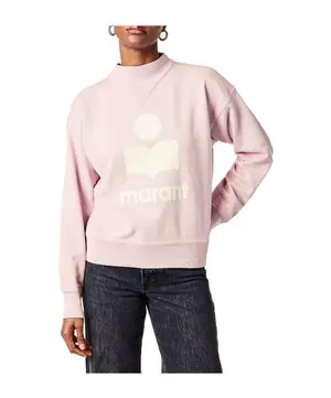 Isabel Marant Étoile Cotton-blend Logo Sweatshirt - Pink
