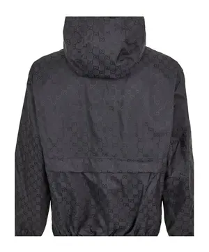 Gucci All-over Monogram Hooded Windbreaker