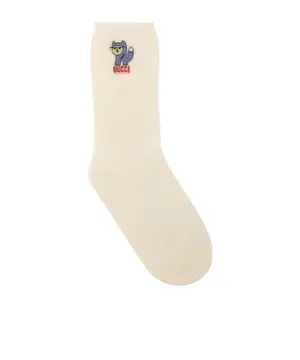 Gucci Logo Socks - Nude