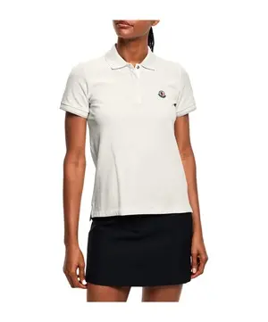 Moncler Short-sleeved Polo Shirt With Logo Detail