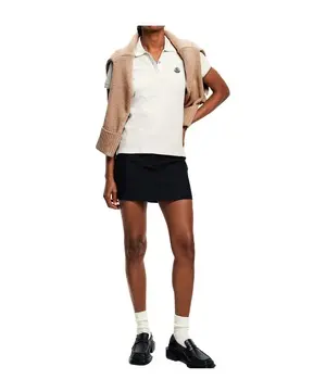 Moncler Short-sleeved Polo Shirt With Logo Detail