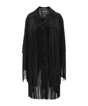 Dolce & Gabbana Suede Structured Leather Jacket