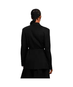 Balenciaga Single-breasted Blazer With Lace-up Waist
