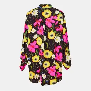 Balenciaga Printed Tie-detail Long Sleeve Shirt
