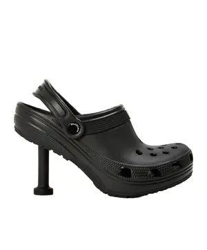 Balenciaga Open Heel High-heeled Sandals With Adjustable Ankle Strap - Black