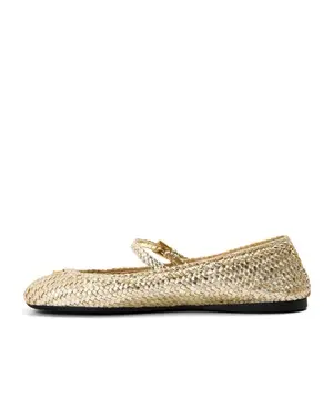 Prada Braided Ballet Flats - Nude