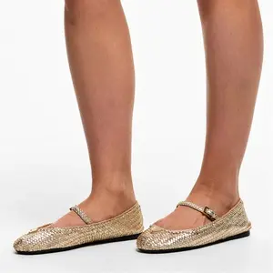 Prada Braided Ballet Flats - Nude