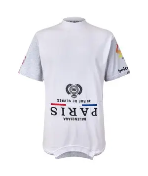 Balenciaga Regular Fit T-shirt - White