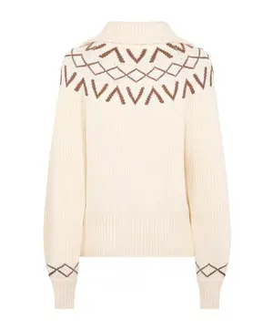 Varley Sigrid Ribbed-knit Half-zip Sweater - Whitecap Grey