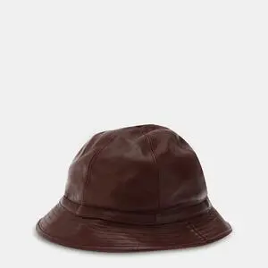 Gucci Smooth Leather Bucket Hat With Horsebit Hardware