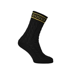 Gucci Logo Socks - Black