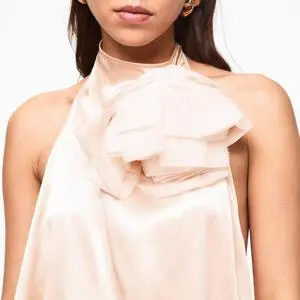 Magda Butrym Champagne Top