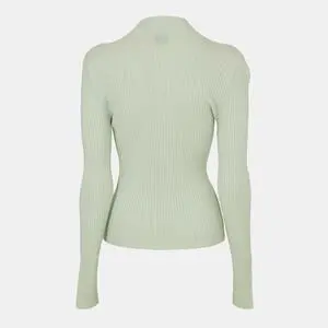 Hugo Boss Mock-neck Ribbed Knit Top
