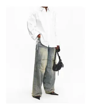 Balenciaga Tie Detailed Long Sleeve Shirt - White