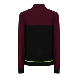 Casablanca Color-blocked Long Sleeve Polo Shirt