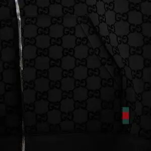 Gucci Full-zip Hooded Jacket With All-over Gg Monogram