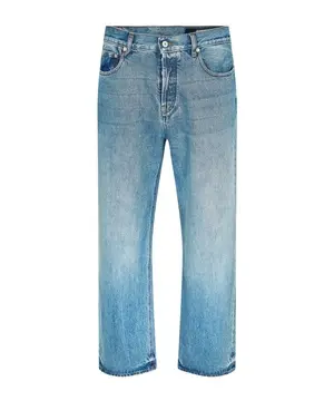 Jacquemus Jacquard Script Straight Leg Jeans