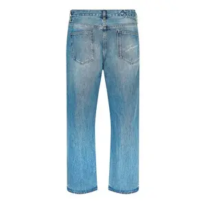 Jacquemus Jacquard Script Straight Leg Jeans