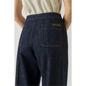 Soeur Patch Pocket Wide Leg Jeans