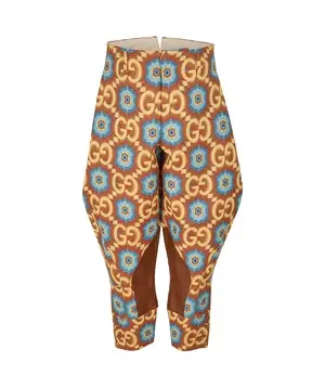 Gucci Printed Wide Leg Trousers
