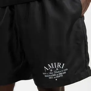 Amiri Art Distressed Shorts