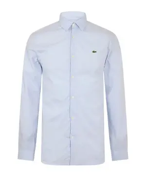 Lacoste Long-sleeve Oxford Shirt - White