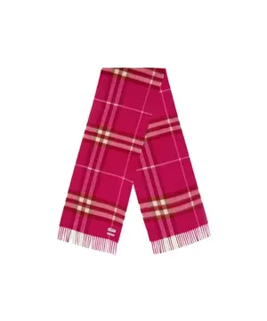 Burberry Plaid Pattern Scarf Red