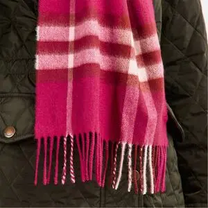 Burberry Plaid Pattern Scarf - Red
