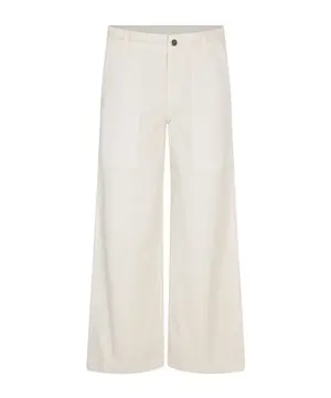 Moncler Wide Leg Casual Pants - White