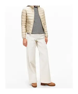 Moncler Wide Leg Casual Pants - White