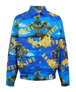Gucci Lightweight Water-resistant Softshell Jacket - Blue