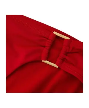 Ralph Lauren Ring-front Hipster Bikini Bottoms - Red