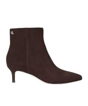 Ralph Lauren Side Zipper Ankle Boots - Black