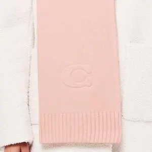 COACH Embossed Knit Muffler