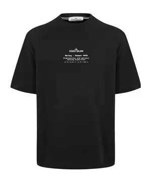 Stone Island Print T-shirt - Black