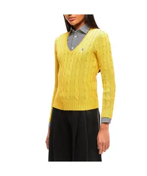 Polo Ralph Lauren Cable-knit V-neck Jumper