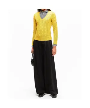 Polo Ralph Lauren Cable Knit V-neck Jumper