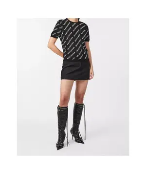 Balenciaga Crew Neck Printed Short-sleeved T-shirt
