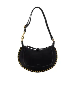 Isabel Marant Étoile Oskan Moon Zipper Shoulder Bag - Black
