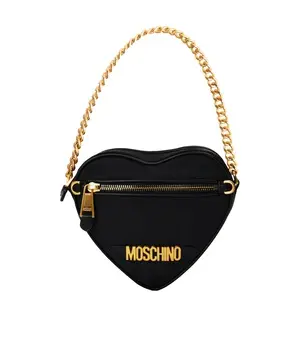 Moschino Stylish Heart-shaped Handbag - Black