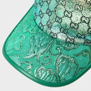 Gucci Gg Monogram Baseball Cap - Green